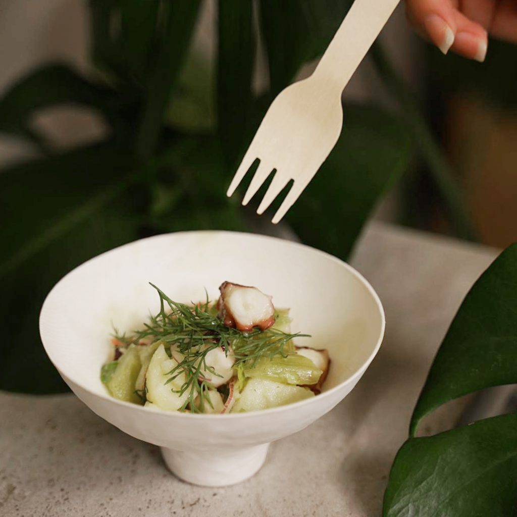 Octopus and magao confit - LOUU